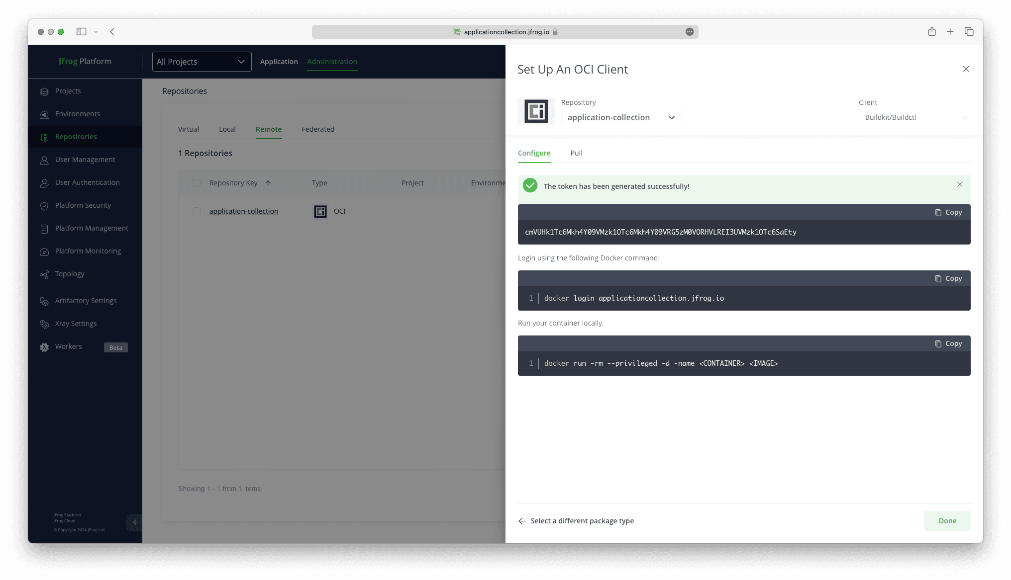 SUSE Application Collection: Mirror with JFrog Artifactory
