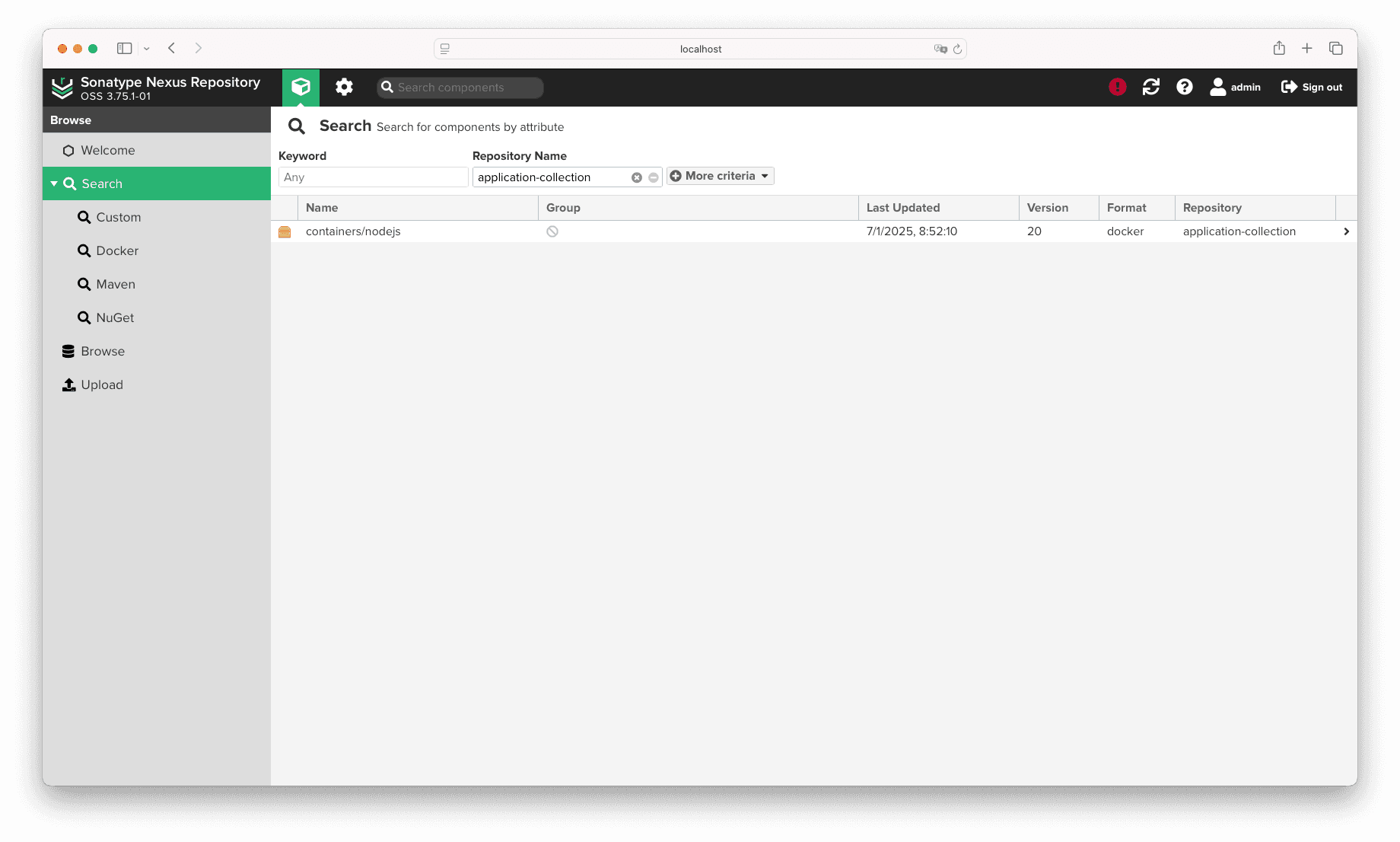 SUSE Application Collection: Mirror with Sonatype Nexus Repository