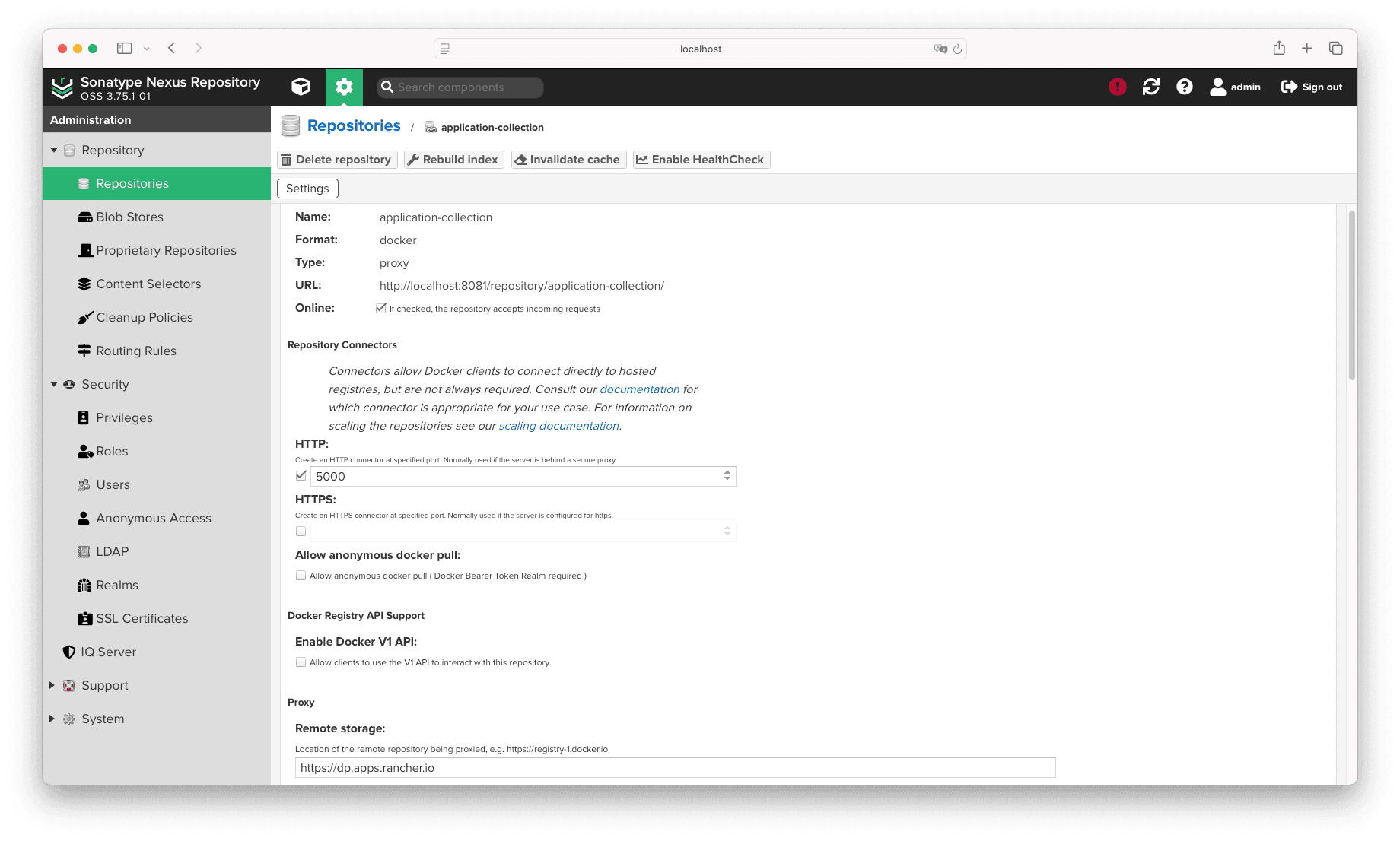 SUSE Application Collection: Mirror with Sonatype Nexus Repository