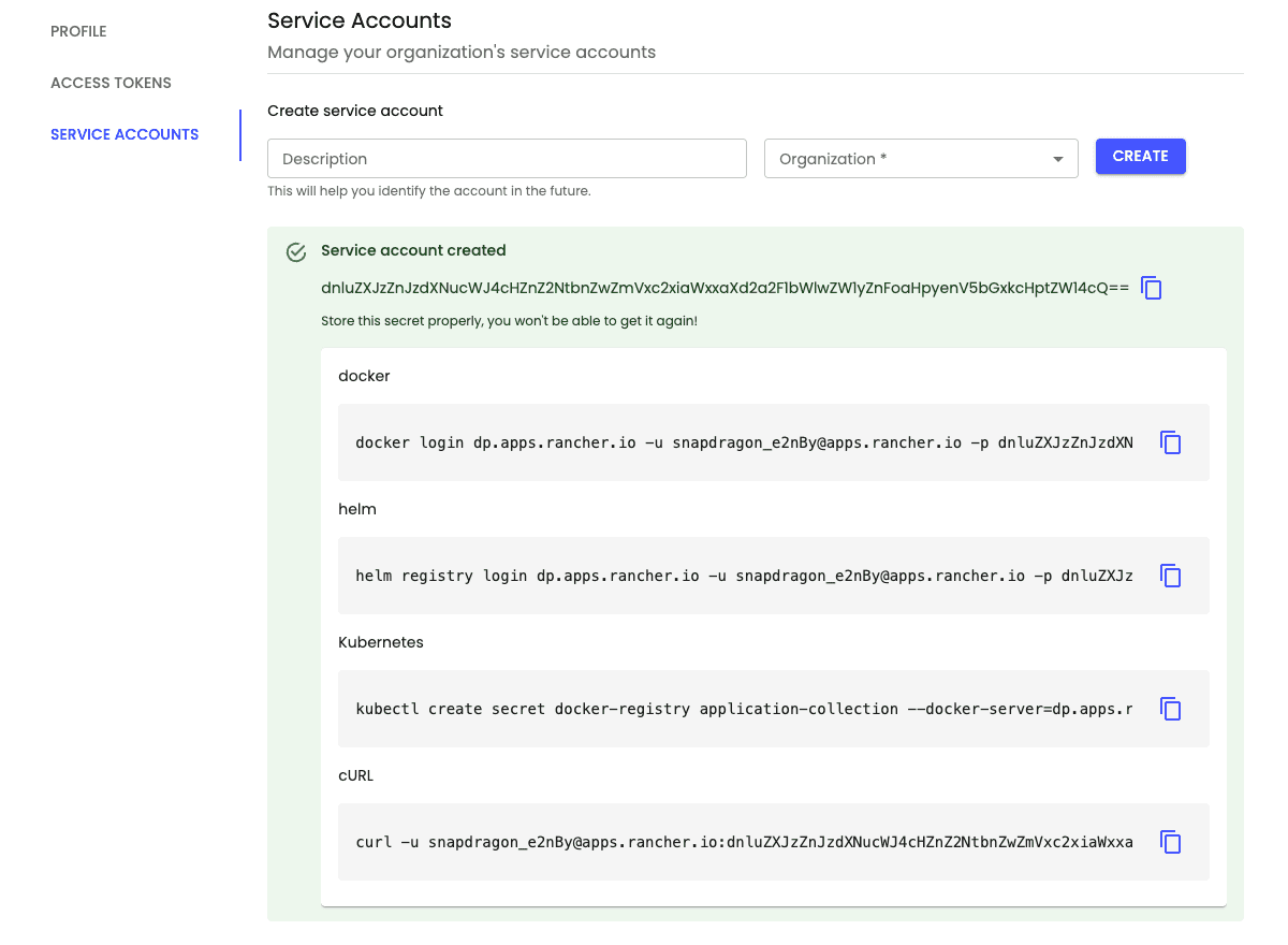 SUSE Application Collection: Authentication